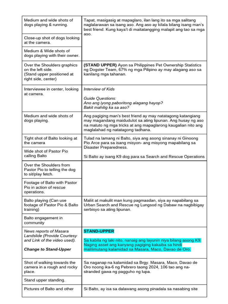 BALTO Script Revised | PDF