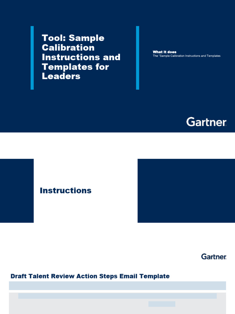 Tool - Sample Calibration Instructions and Templates For Leaders ...