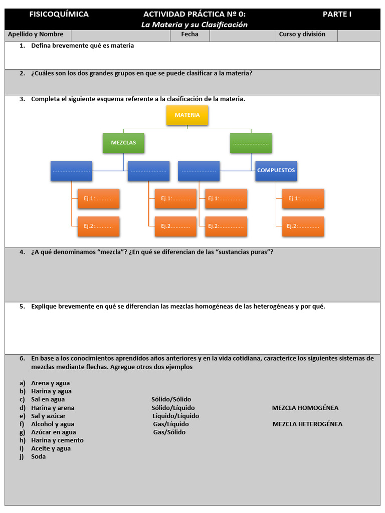 TP0 Fisicoquimica 3 | PDF | Mezcla | Importar
