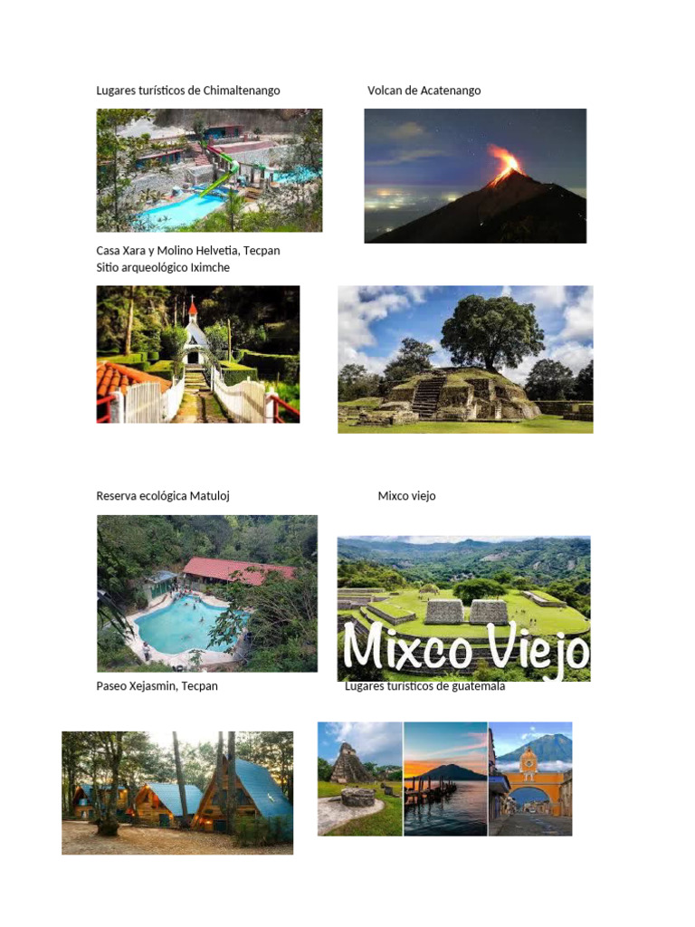 Lugares Turísticos De Chimaltenango Pdf