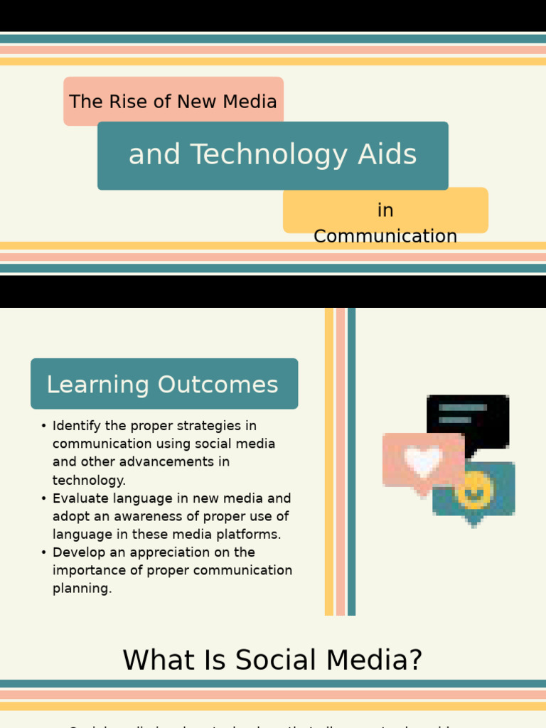 Proactive Social Media Practices Education Presentation in Pink Green ...