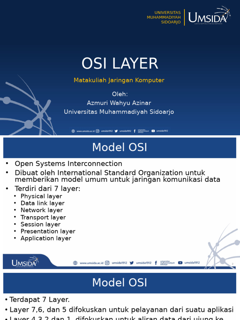 Model OSI: Struktur dan Fungsi 7 Layer | PDF