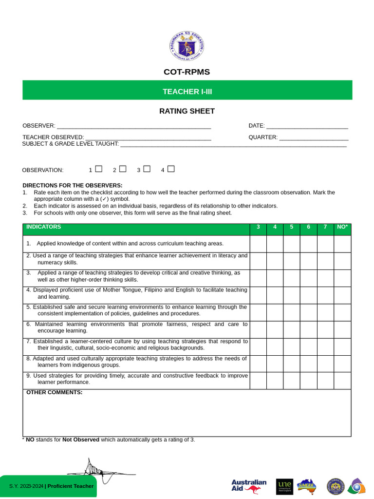 Appendix-C-03-COT-RPMS-Rating-Sheet-for-T-I-III-for-SY-2023-2024 | PDF ...
