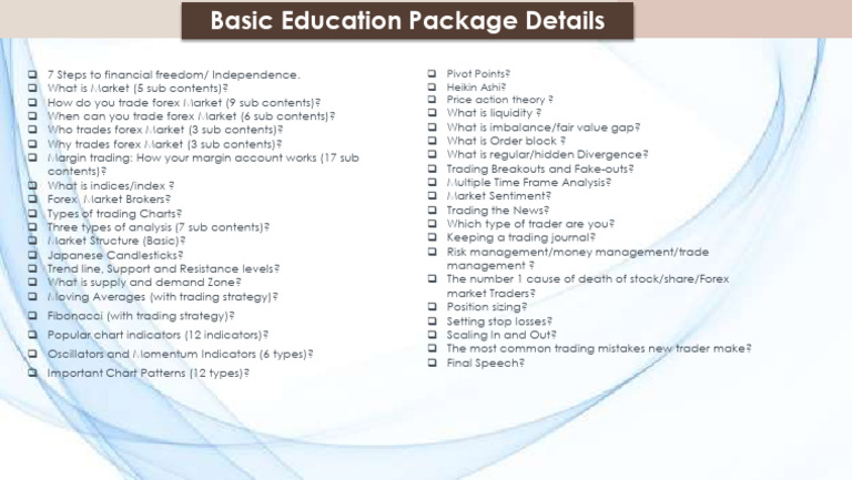 Forex Trading Education Essentials | PDF