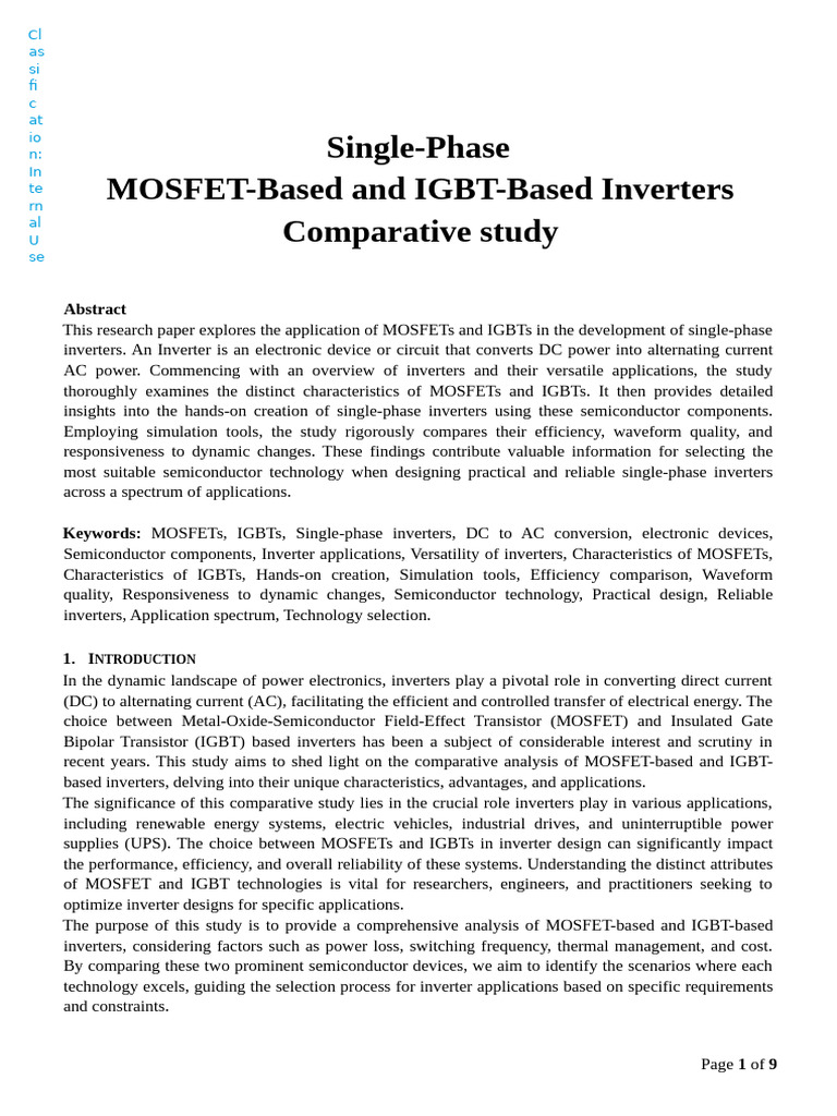 Power Converter Assignment Drafts | PDF | Power Inverter | Power ...