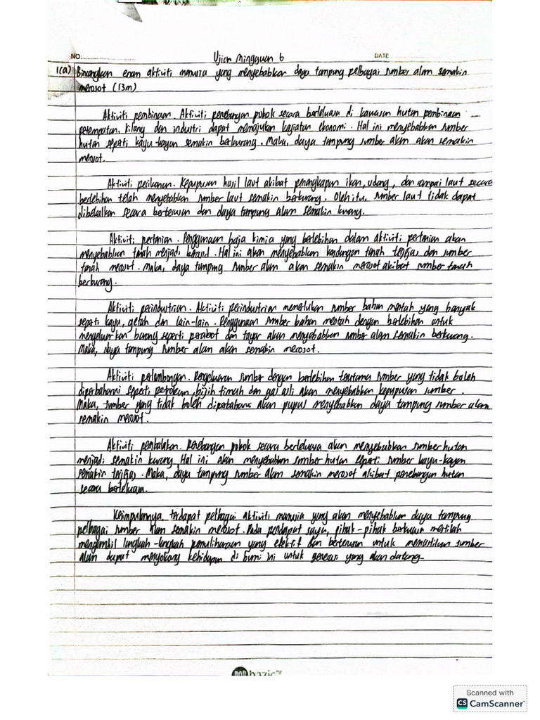 Angeline Ujian Mingguan 6 | PDF