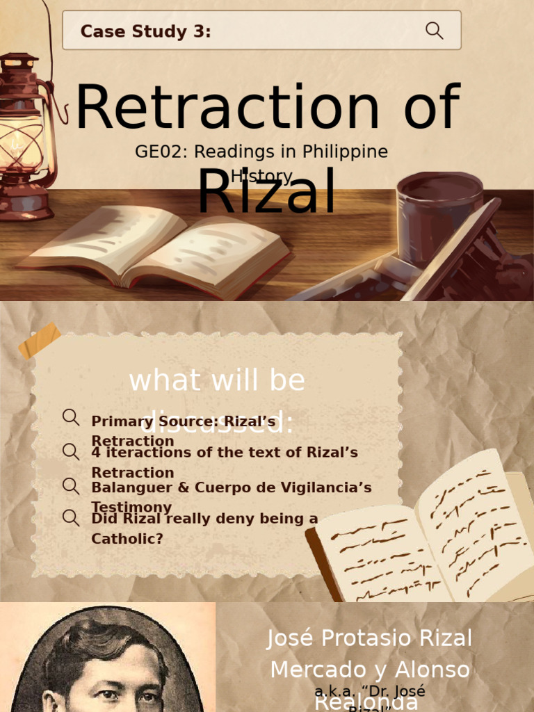 G3. Rizal's Retraction - 20250318 - 110036 - 0000 | PDF
