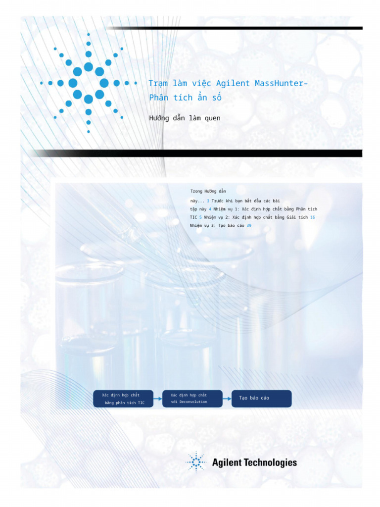 (TIẾNG VIỆT) Agilent MassHunter Workstation- | PDF
