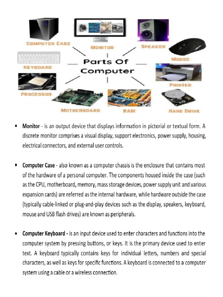 Parts of Computer | PDF