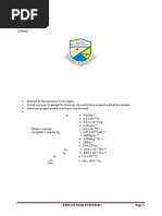 S5 End of Term Exam - Physics | PDF | Mirror | Optics