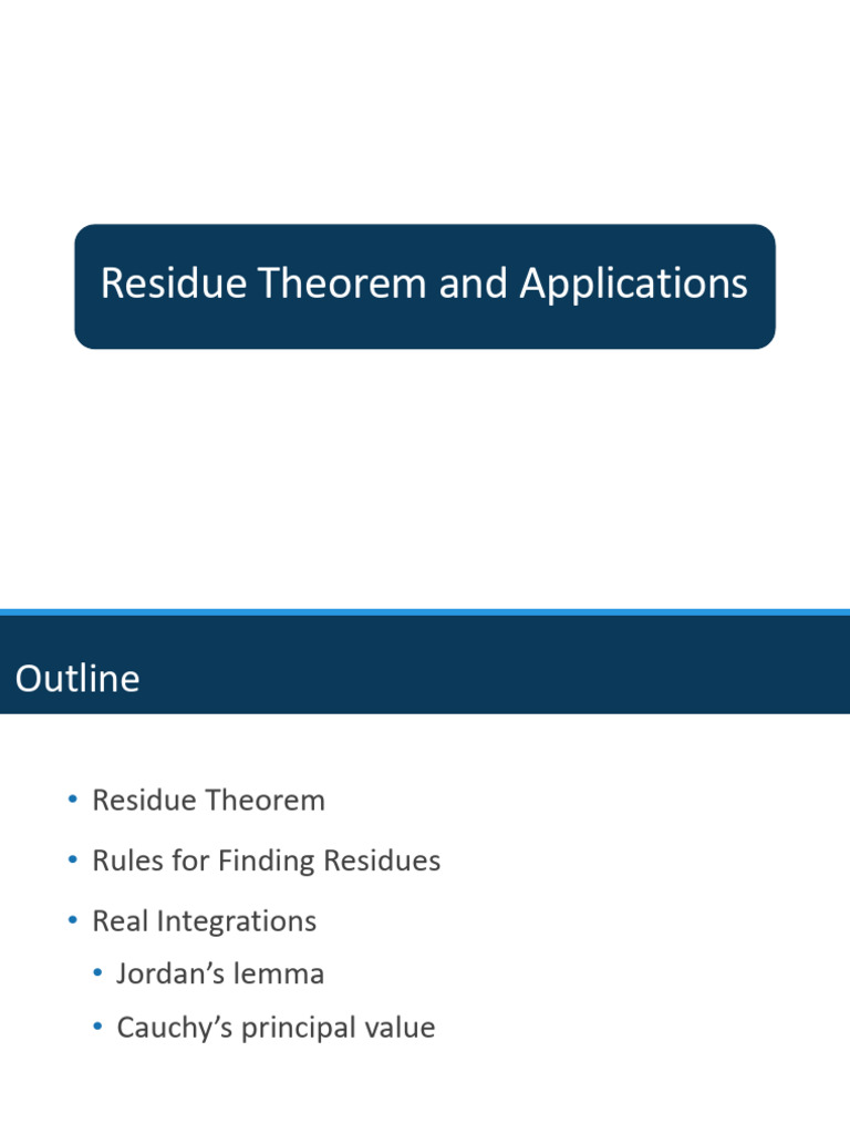 CA5 - Residue Theorem and Applications - Annotated 241128 Final (1 ...