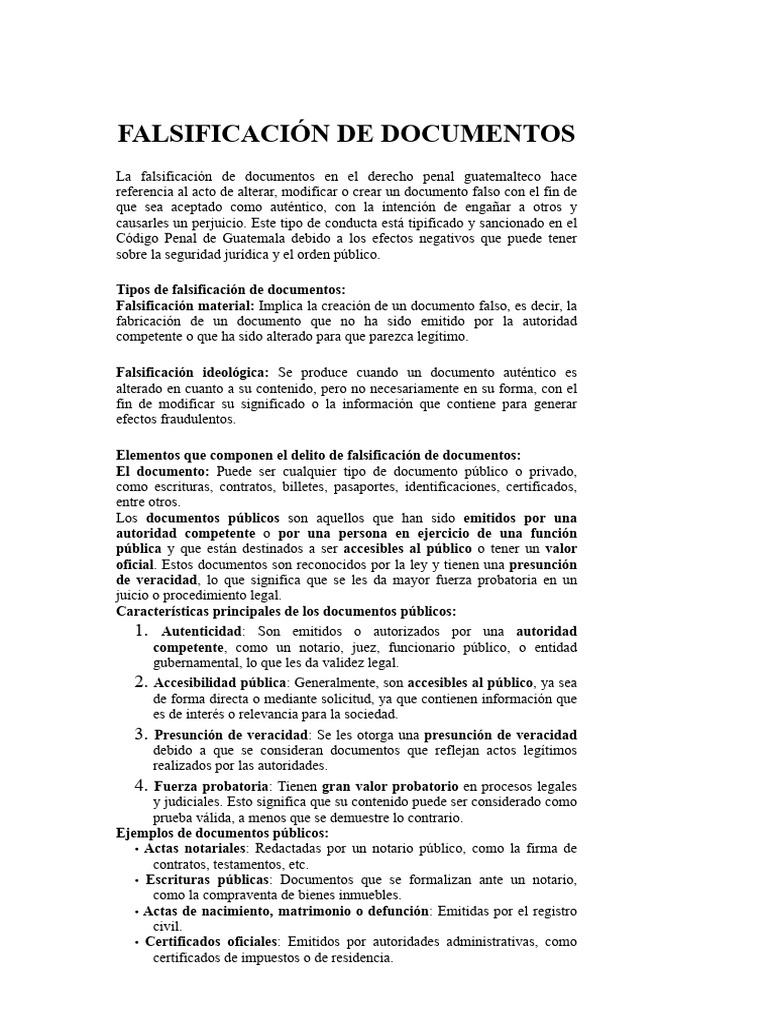 Falsificación de Documento1 | PDF | Cheque | Fraude