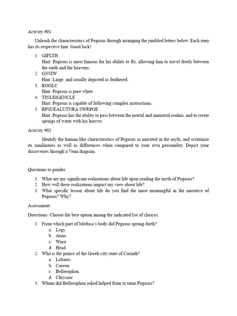 Set of Modular Activities | PDF