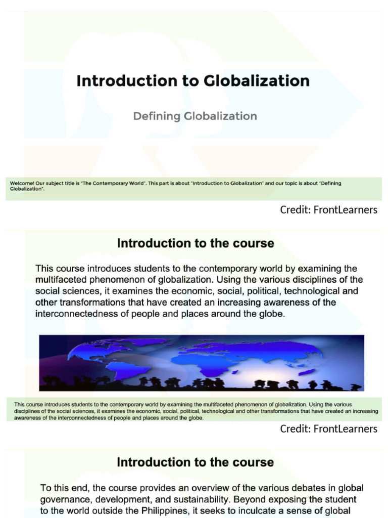 CHAPTER 1 Introduction to Globalization | PDF
