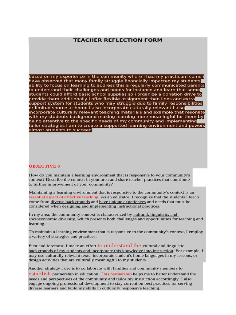 TRF Objectives and Community Context 2025 | PDF | Dyslexia | Learning