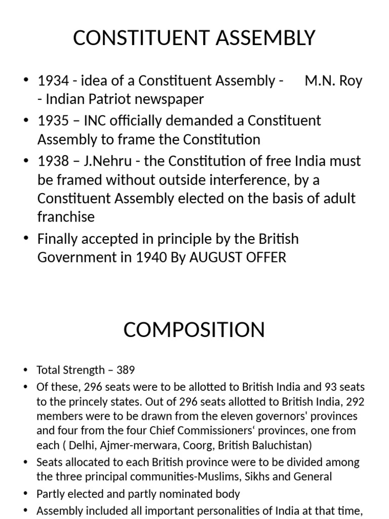 Constituent Assembly | PDF | Politics Of India | Government Of India