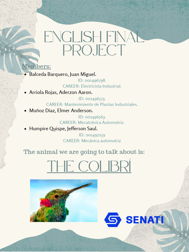 Proyecto Final - Ingles Avance | PDF | Flowers | Botany