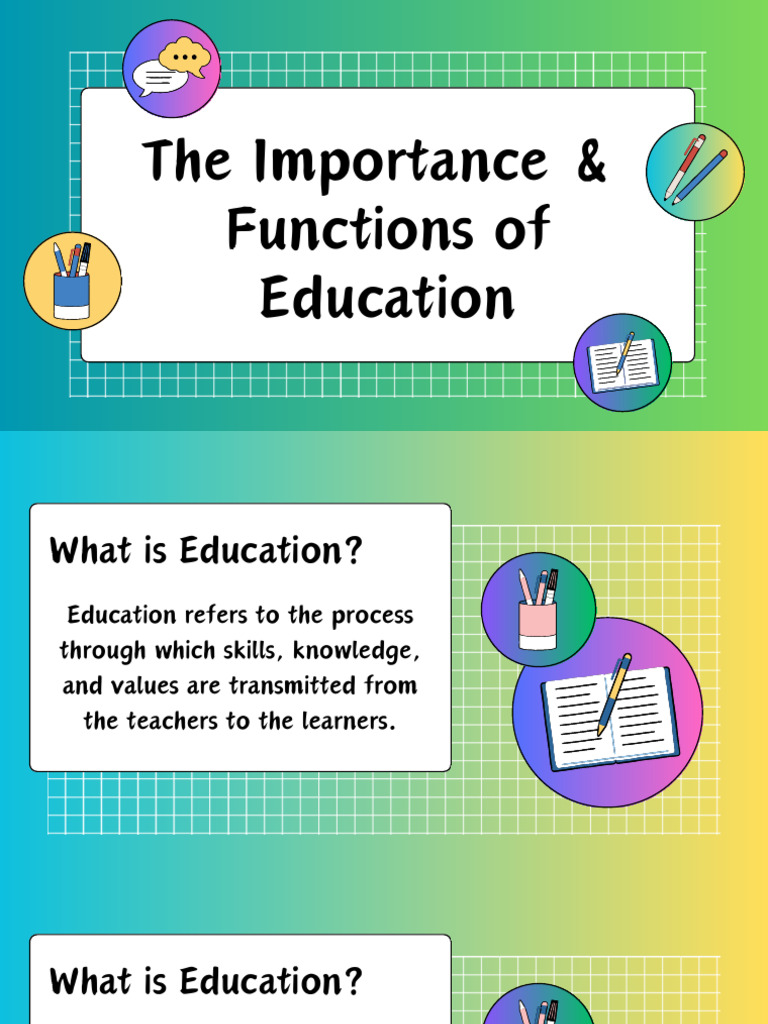 Functions and Importance of Education | PDF | Social Stratification ...
