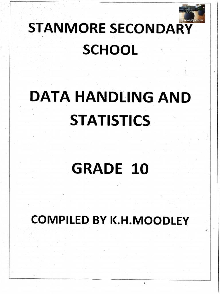 Data Handling and Stats Maths Grade 10 | PDF