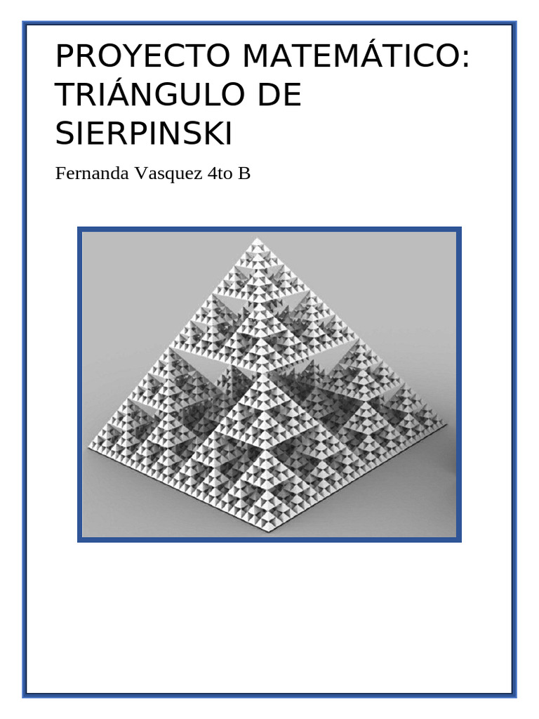 Fernanda Vasquez | PDF | Fractal | Triángulo