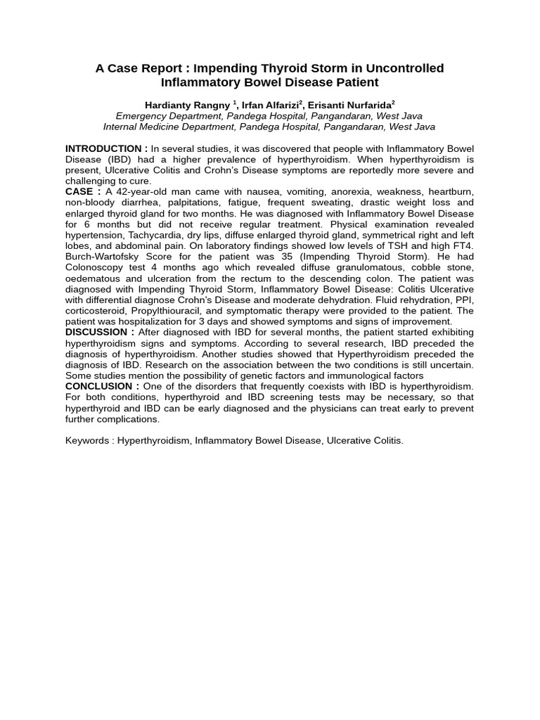 abstract its and ibd revisi 2 | PDF | Inflammatory Bowel Disease ...