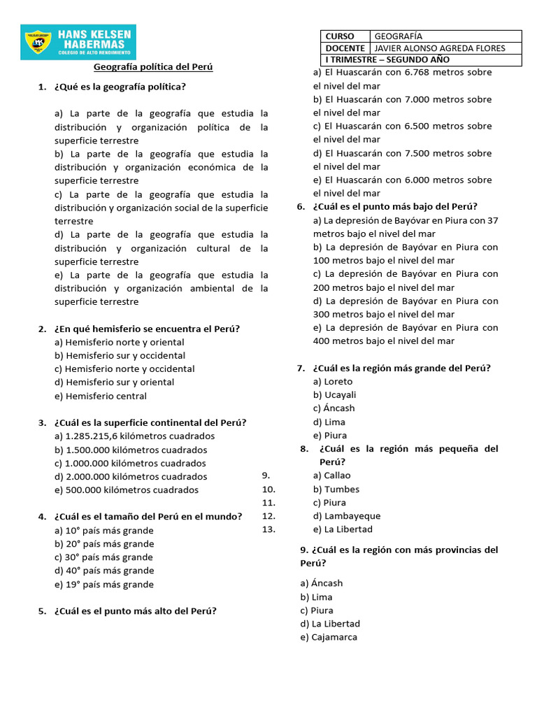 Práctica 2do Secundaria Geograafía | PDF | Desierto | Duna