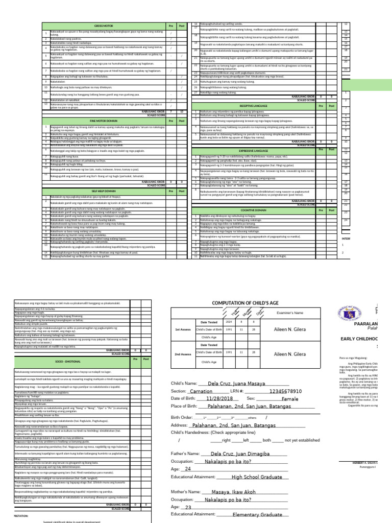 Final ECCD CHECKLIST 2024 2025 With FormulaA4 | PDF