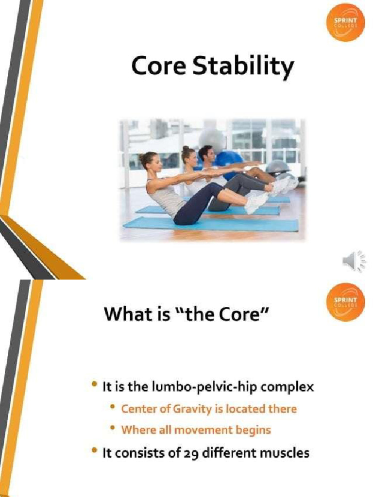 Core Stability Training | PDF