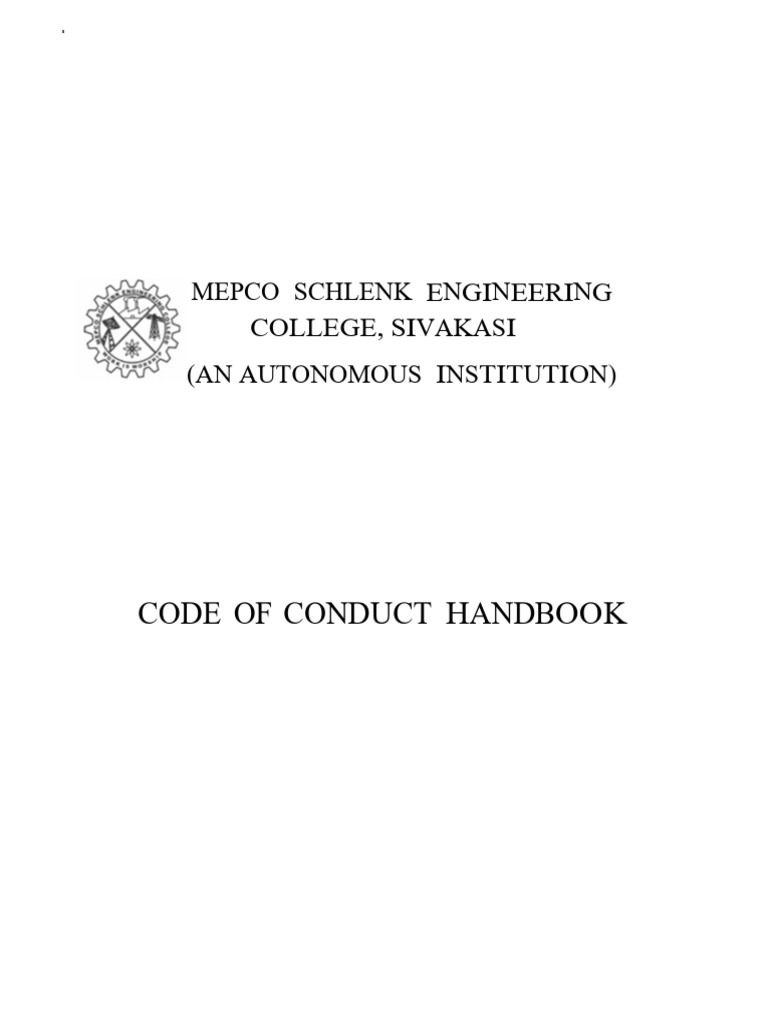 Code of Conduct Handbook | PDF | Libraries | Loans