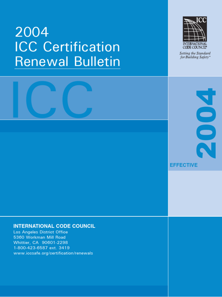 Renewal_ICC | PDF | Certification | Professional Certification