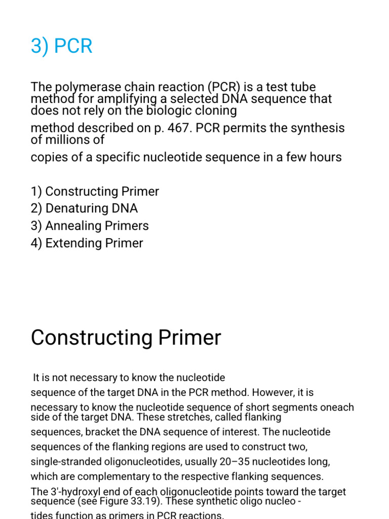 Molecular Biology (4) (1) - Compressed | PDF | Primer (Molecular Biology) | Polymerase Chain ...
