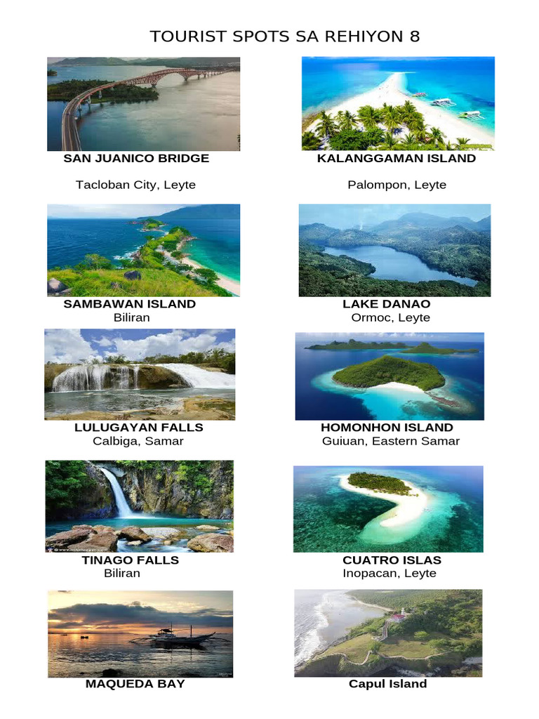 Tourist Spots Sa Rehiyon 8 | PDF