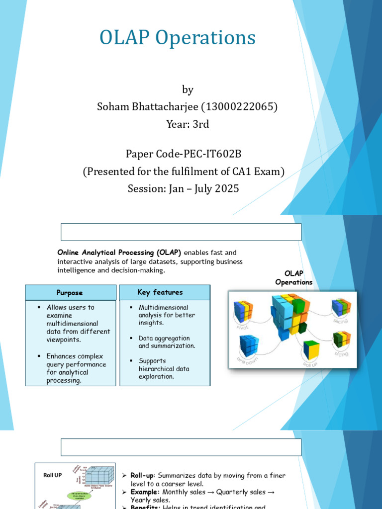 Understanding OLAP Operations and Benefits | PDF | Information ...