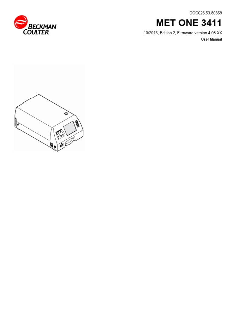 Met One 3411 | PDF | Electromagnetic Interference | Wi Fi