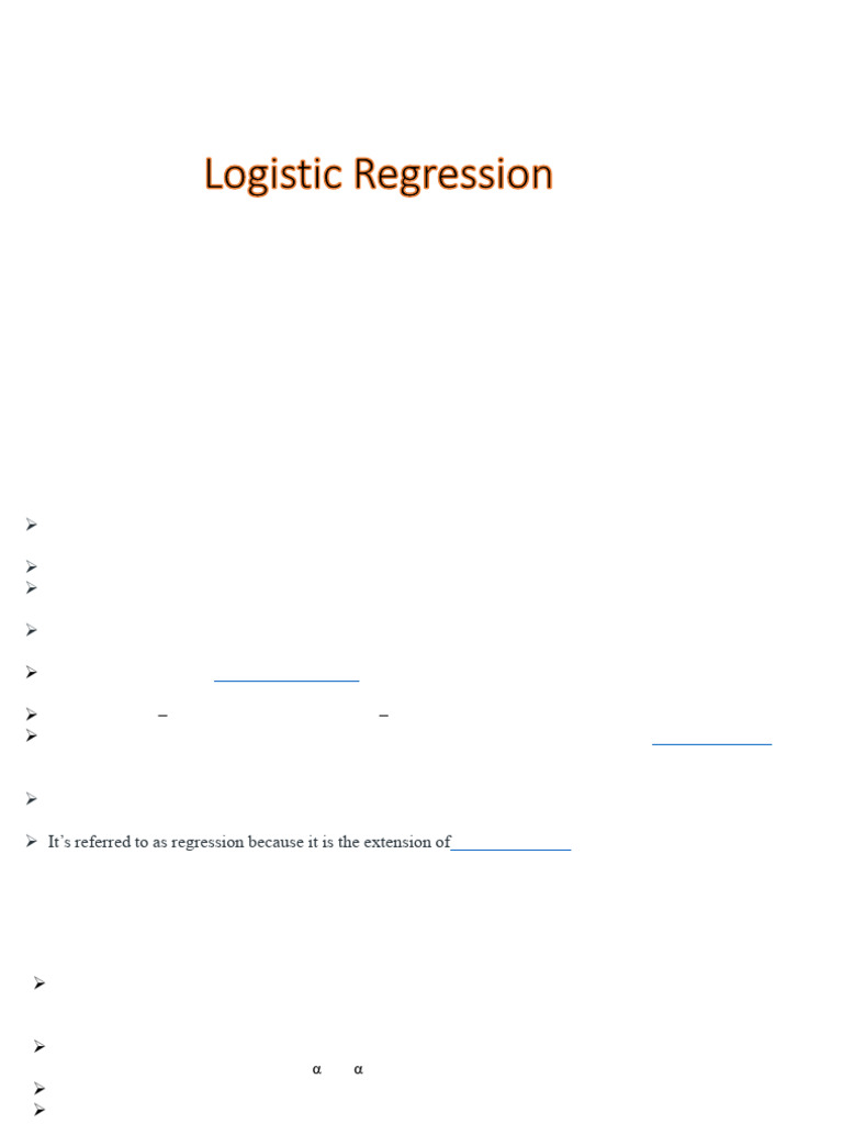 Lecture 4-Logistic Regression | PDF | Statistical Classification | Logistic Regression