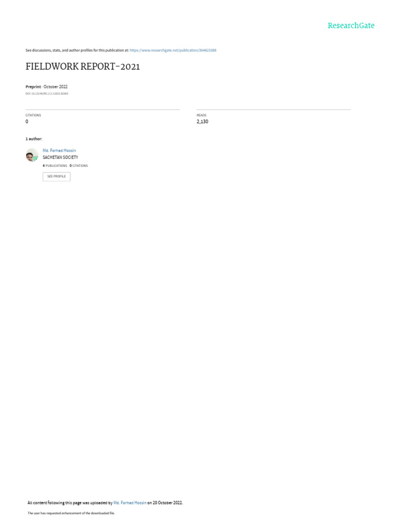 Mss Internship Report 2021 | PDF | Social Work | Knowledge