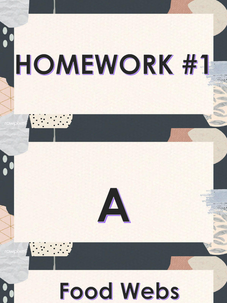 Food Chains and Webs Homework Guide | PDF