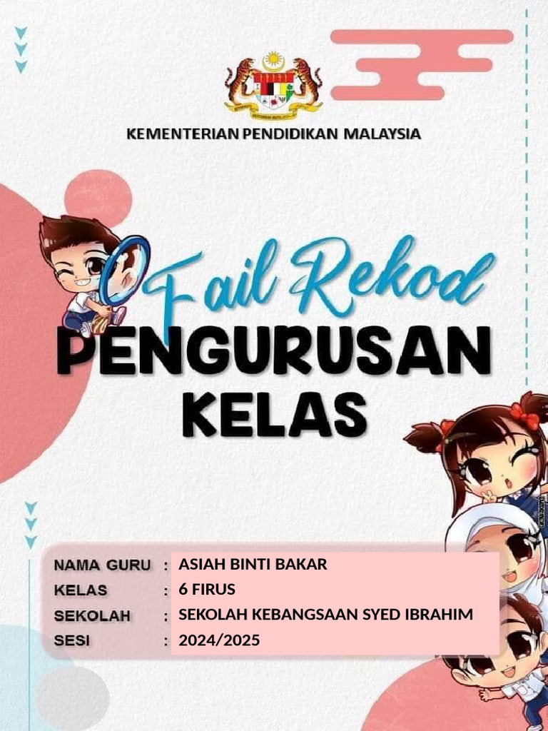 Cover Fail Pengurusan Kelas 2024 | PDF