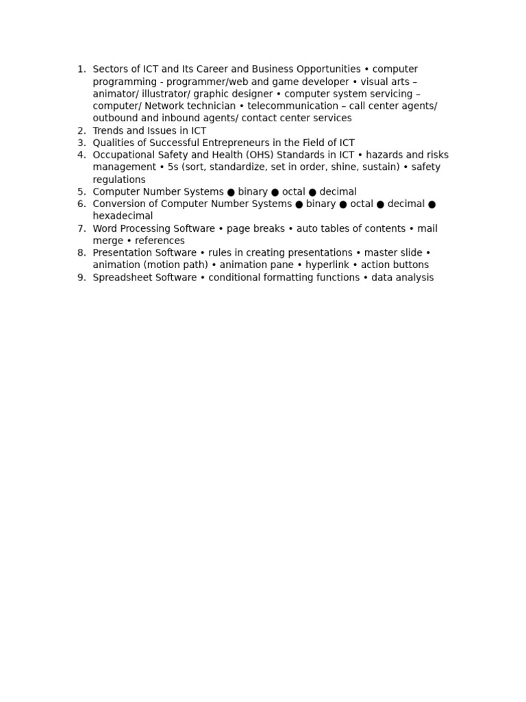 ICT Careers, Trends, and Skills Guide | PDF