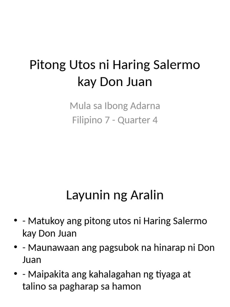 Pitong_Utos_ni_Haring_Salermo | PDF