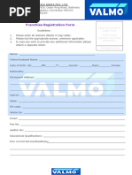 Valmo Franchise Form | PDF