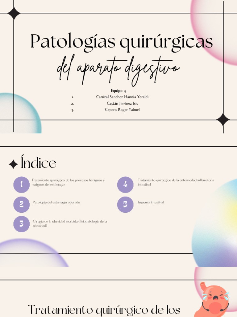 Patología Quirúrgica Del Aparato Digestivo 2 (Yaimel) | PDF | Estómago ...