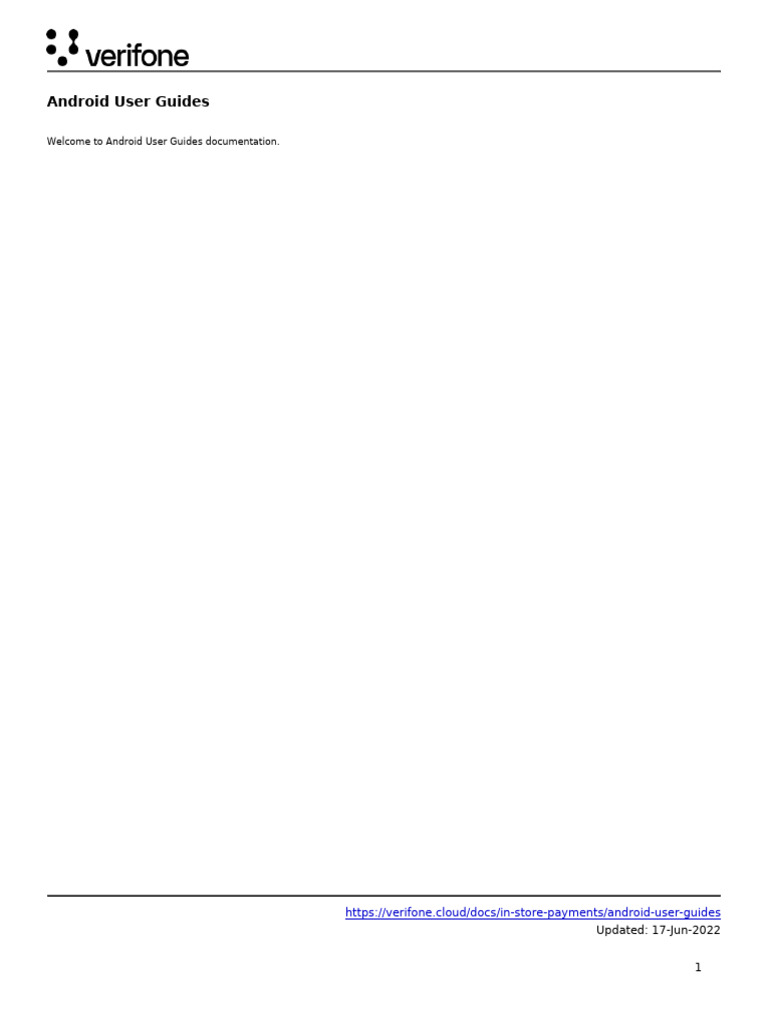 Android User Guides Documentation | PDF