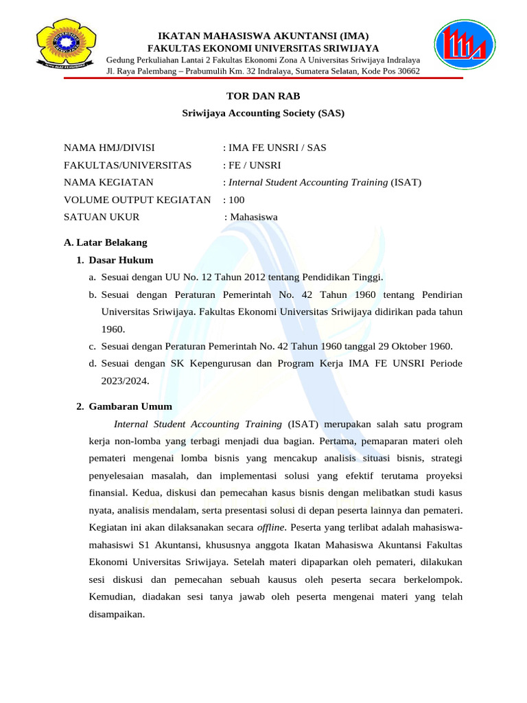 Tor Rab Isat 2024-1 | PDF