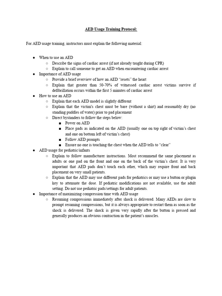AED Usage | PDF