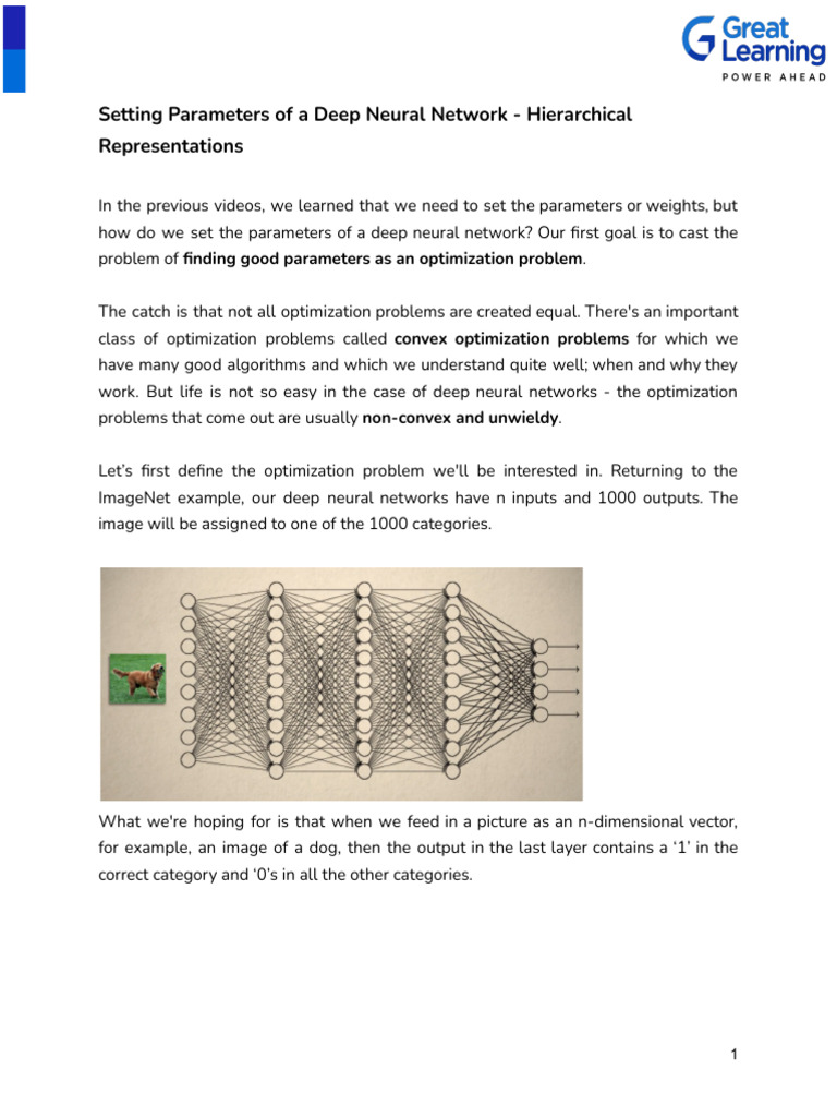 Optimizing Deep Neural Network Parameters | PDF | Mathematical ...