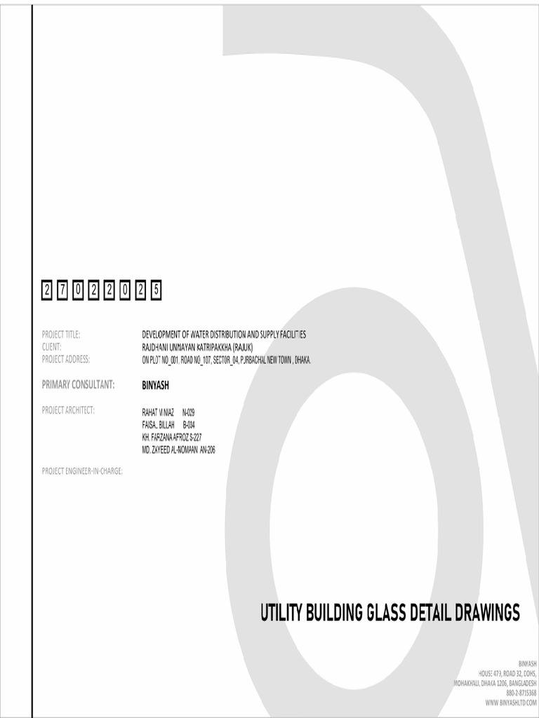 Utility Building Glass Detail | PDF