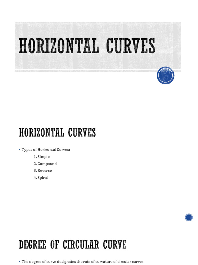 Lec14 - Horizontal - Curves | PDF | Angle | Curvature