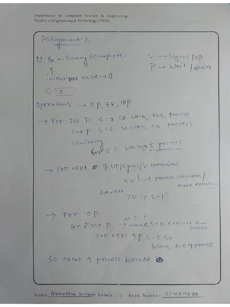 Dos assignment 2 solution (1) | PDF