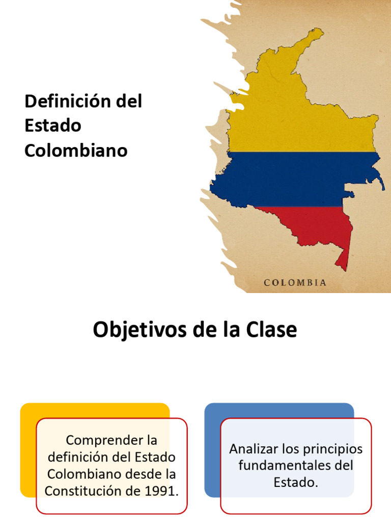 Estado Colombiano: Definición y Principios | PDF | Estado (política ...